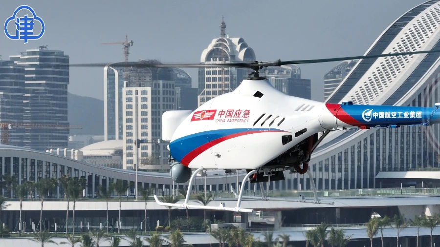 我国AR-500无人直升机首次在城市内开展示范应用