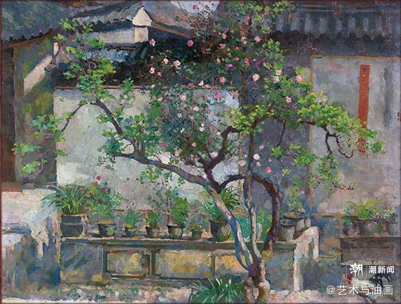 庭院之韵：徐悲鸿画作中的东方意趣与匠心